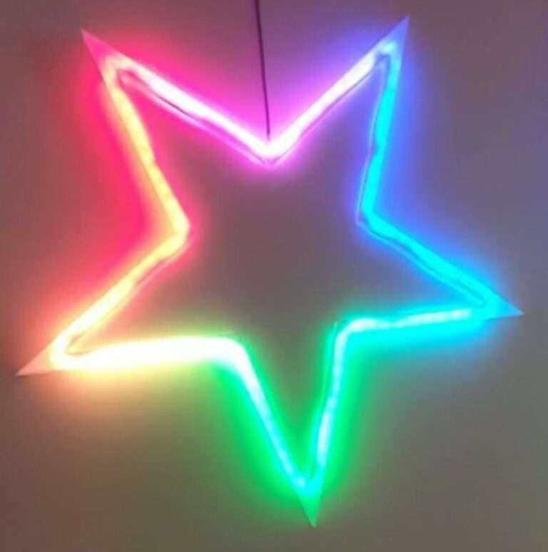 Xmas star door/ window hanger Arduino nano and WS2812 LEDS with LDR ...