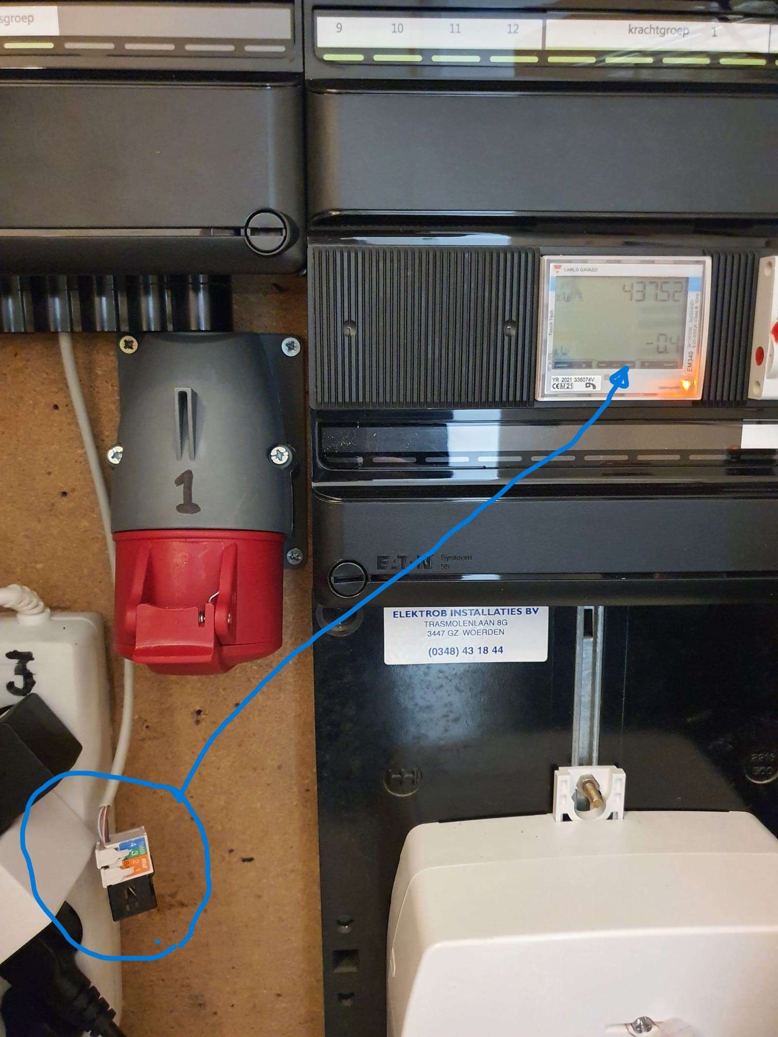 Installeren load balancing met Wallbox copper en aanpassen meterkast ...